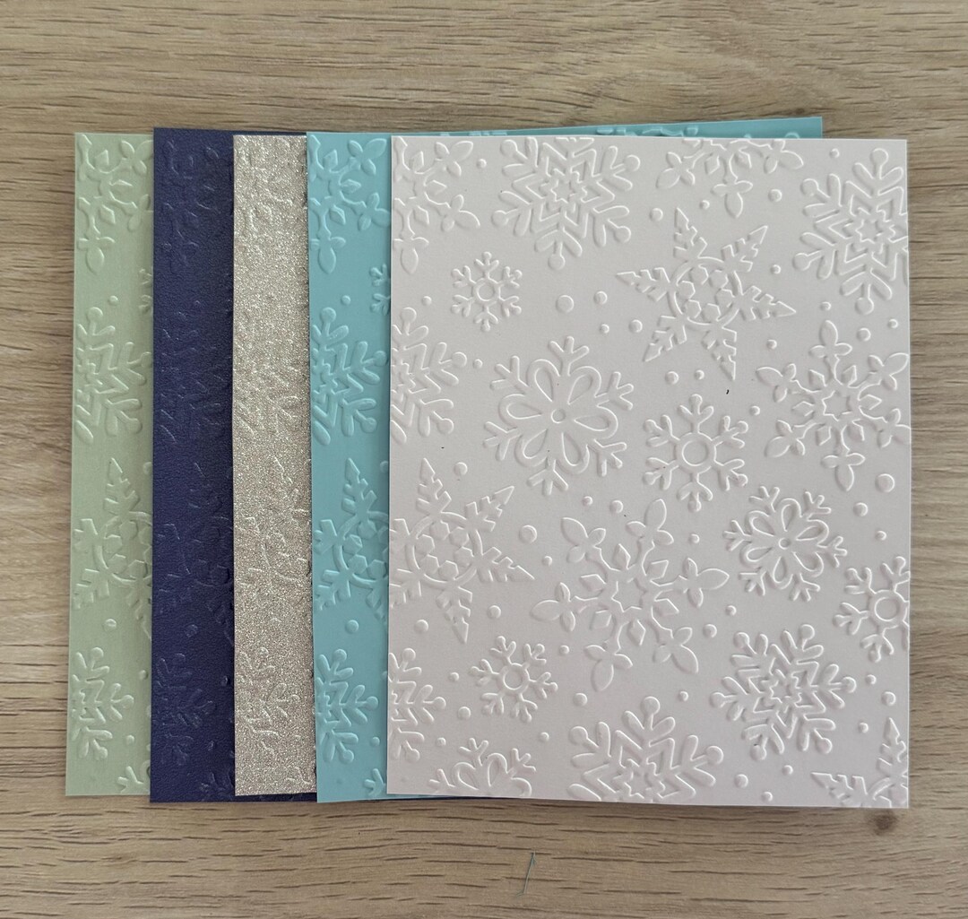 Snowflake Embossed Paper - Winter Wonderland - Etsy