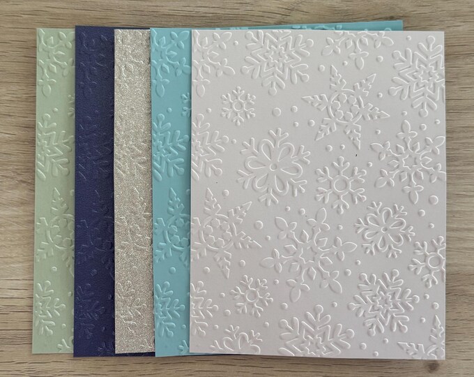 Snowflake Embossed Paper - Winter Wonderland - Etsy