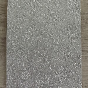 Snowflake Embossed Paper - Winter Wonderland - Etsy