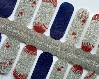 Baseball Nail Wraps - Etsy