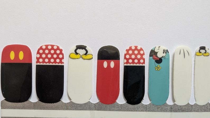 Cute Mouse Nail Wraps, Nail Strips, Nail Stickers, Nail Art - Etsy