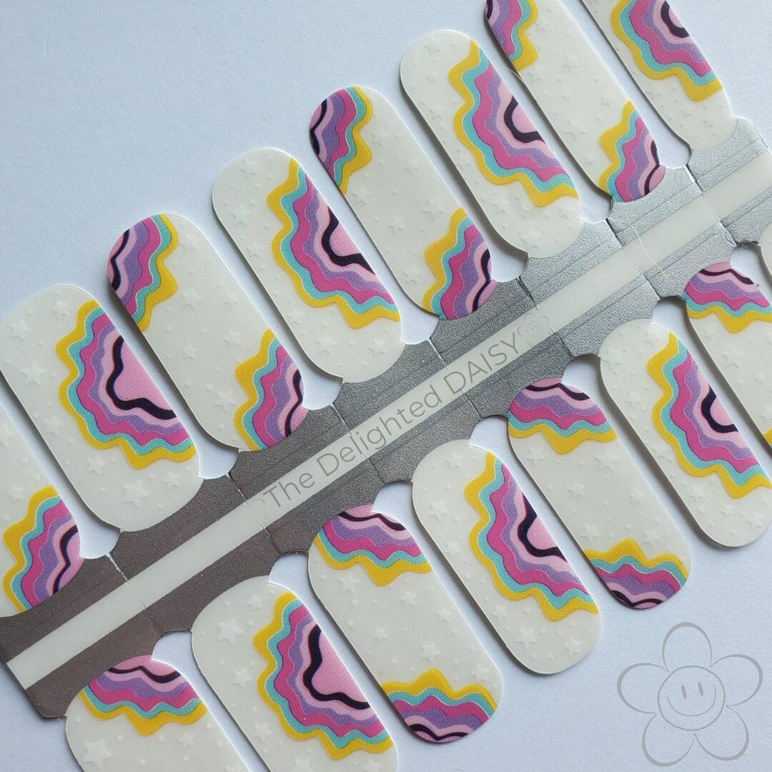 Groovy Nail Wraps: Transparent Negative Space Nail Art - Etsy