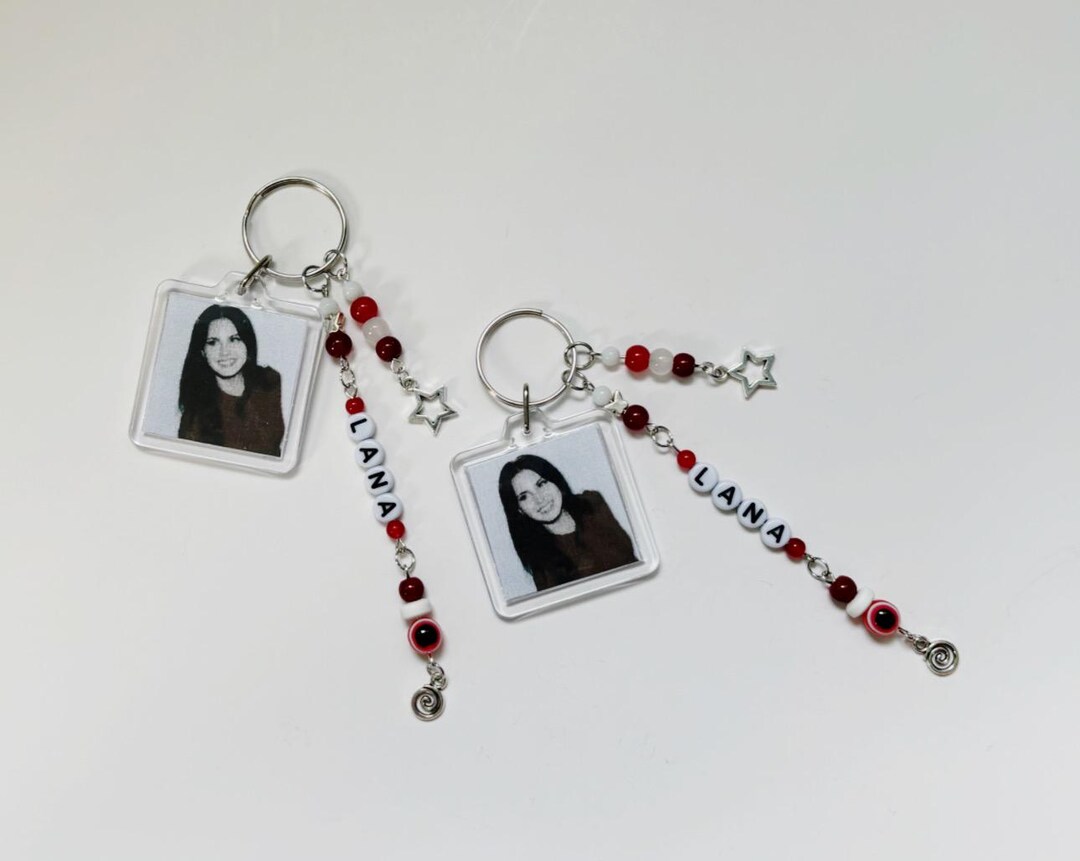 Lana Del Rey Keychain Red Lana Inspired Picture Charm - Etsy