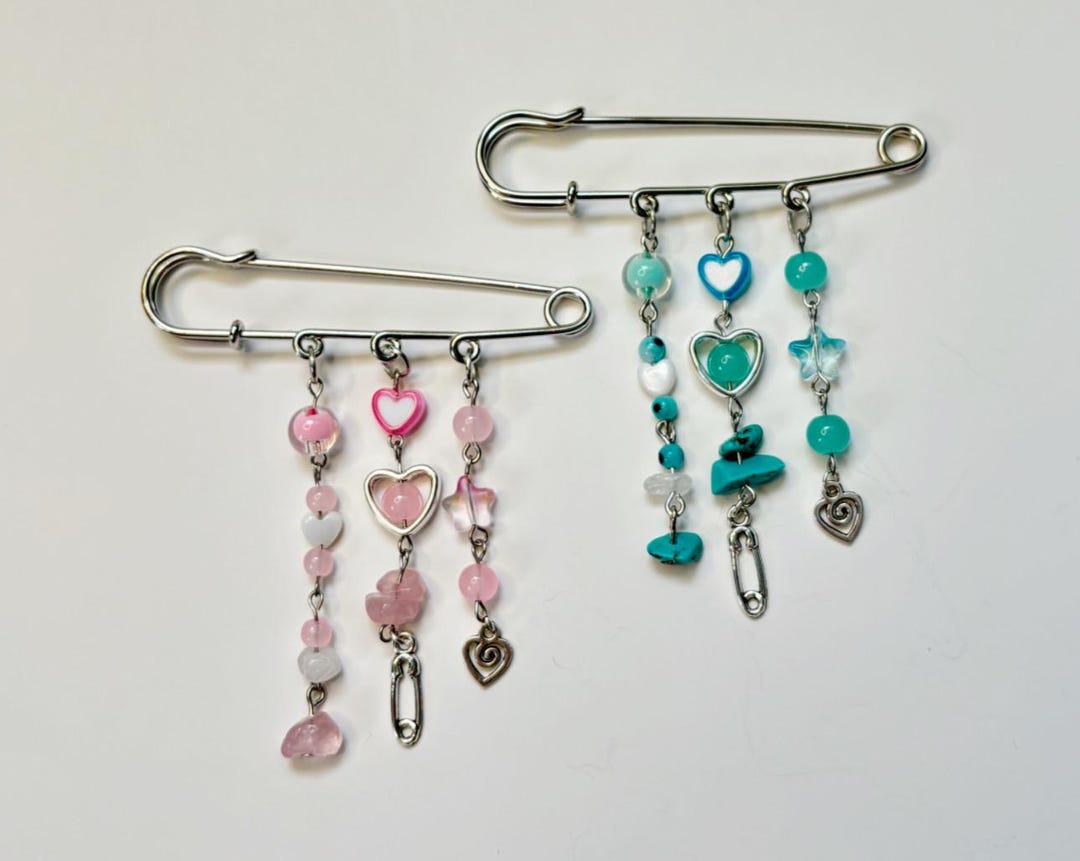 Y2k Aesthetic Safety Pin || Safety Pin Style Charm || Aesthetic Pastel ...