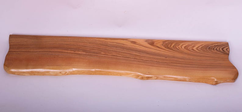 Live Edge Wood Floating Shelf | Rustic Solid Wood Wall Shelf | Natural ...