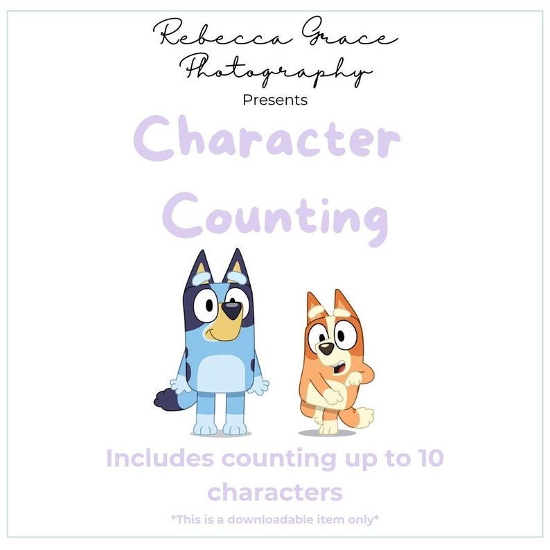 Character Counting Matching Activity Etsy