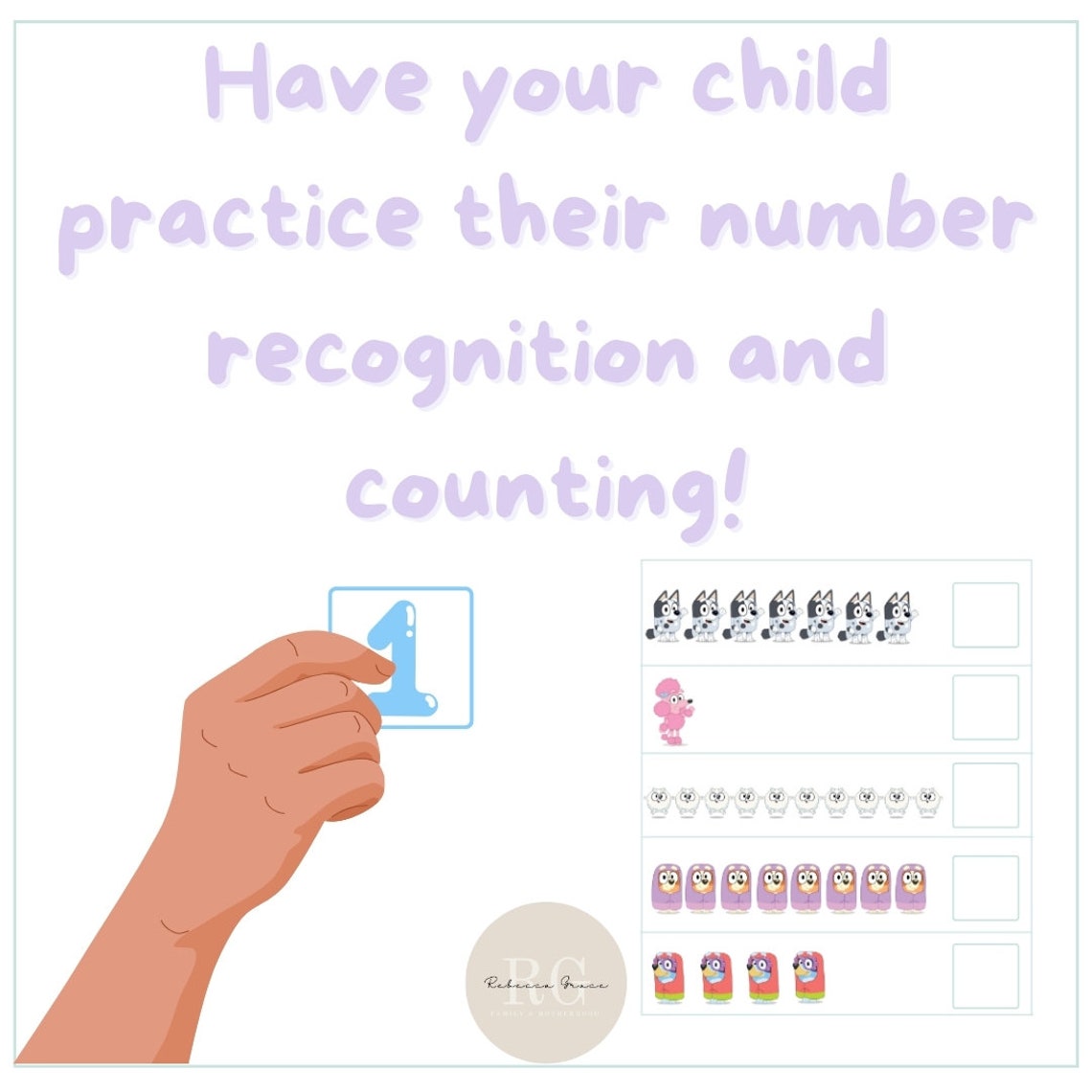 Character Counting Matching Activity - Etsy