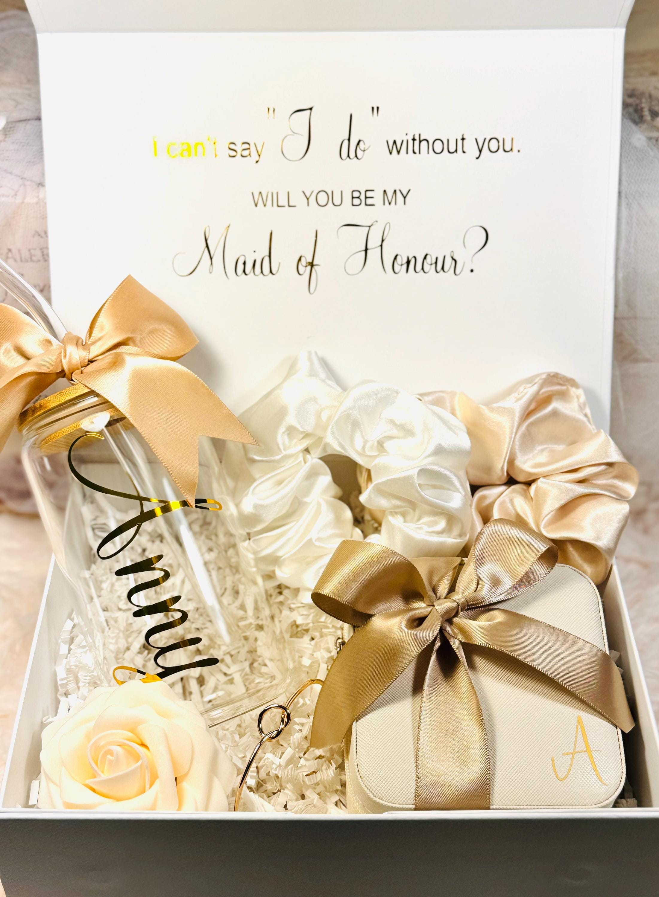 Maid of Honor Proposal Box, Bridesmaids Gifts, Matron of Honor Gift Box ...