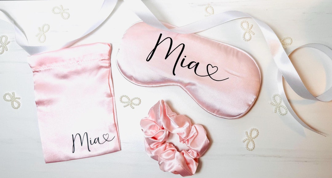 Silky Eye Mask, Custom Eye Mask, Eye Mask Set, Personalized Eye Mask ...