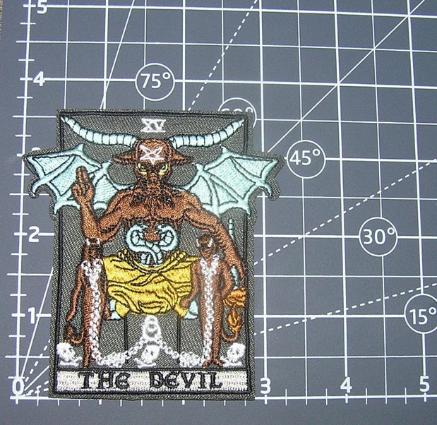 The Devil Tarot Card Satan Embroidered Iron on Patch 3.25" X 3.5" - Etsy