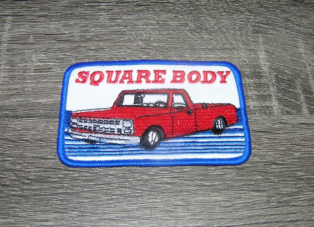 Square Body Truck Chevy Red Retro Style Iron on Patch 3.75" X 2.5 - Etsy