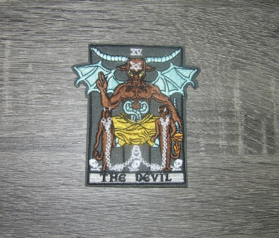 The Devil Tarot Card Satan Embroidered Iron on Patch 3.25" X 3.5" - Etsy
