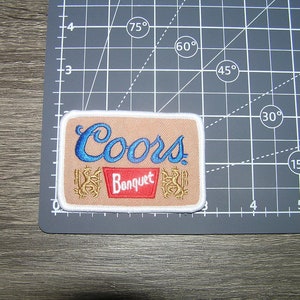 Coors Banquet Retro Style American Beer Embroidered Iron on Patch 3" X 2" - Etsy