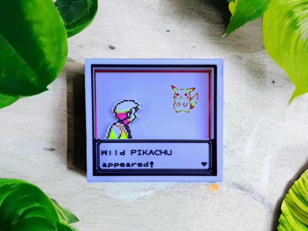 Pokemon 3d Print Gift Pikachu Encounter Scene Decor Handcrafted Present ...