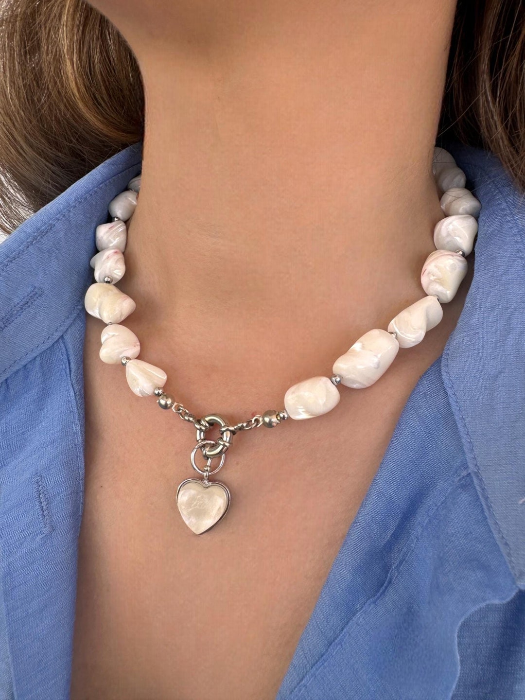 Majorca Pearl Necklace, Pearl Necklace, Natural Pearl Necklace ...