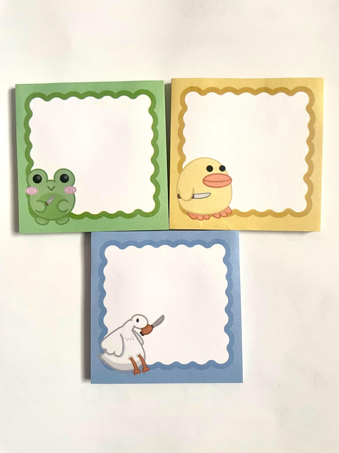 Animals With Knives Sticky Notes || Goose Sticky Note || Frog Sticky ...