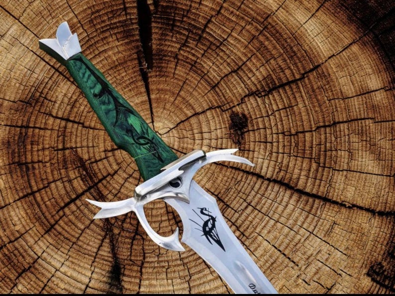 Custom Wheel of Time Sword With Scabbard – Hand Forged Viking Buster ...