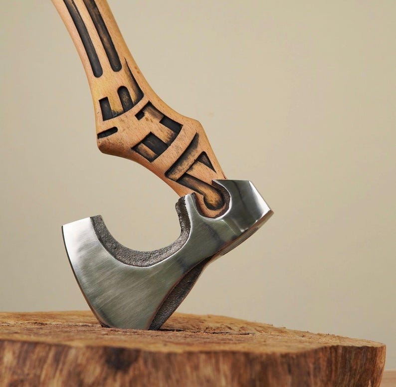 Handmade Eagle Viking Axe: Custom Celtic Norse Design - Etsy
