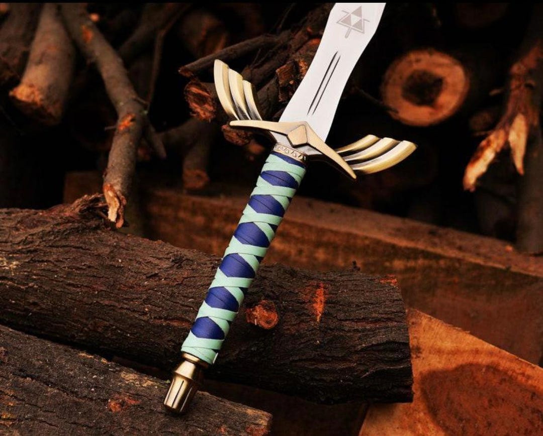 Handmade Stainless Steel Zelda Sword With Scabbard & Shield - Etsy