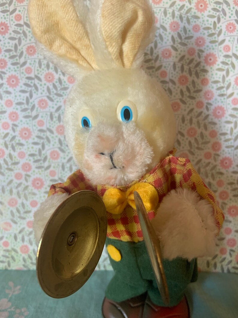 Vintage Mechanical Wind up Bunny Rabbit Playing Cymbals - Etsy
