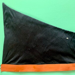 Vintage Halloween Crepe Paper Party Hat Striped Feather and Moon ...