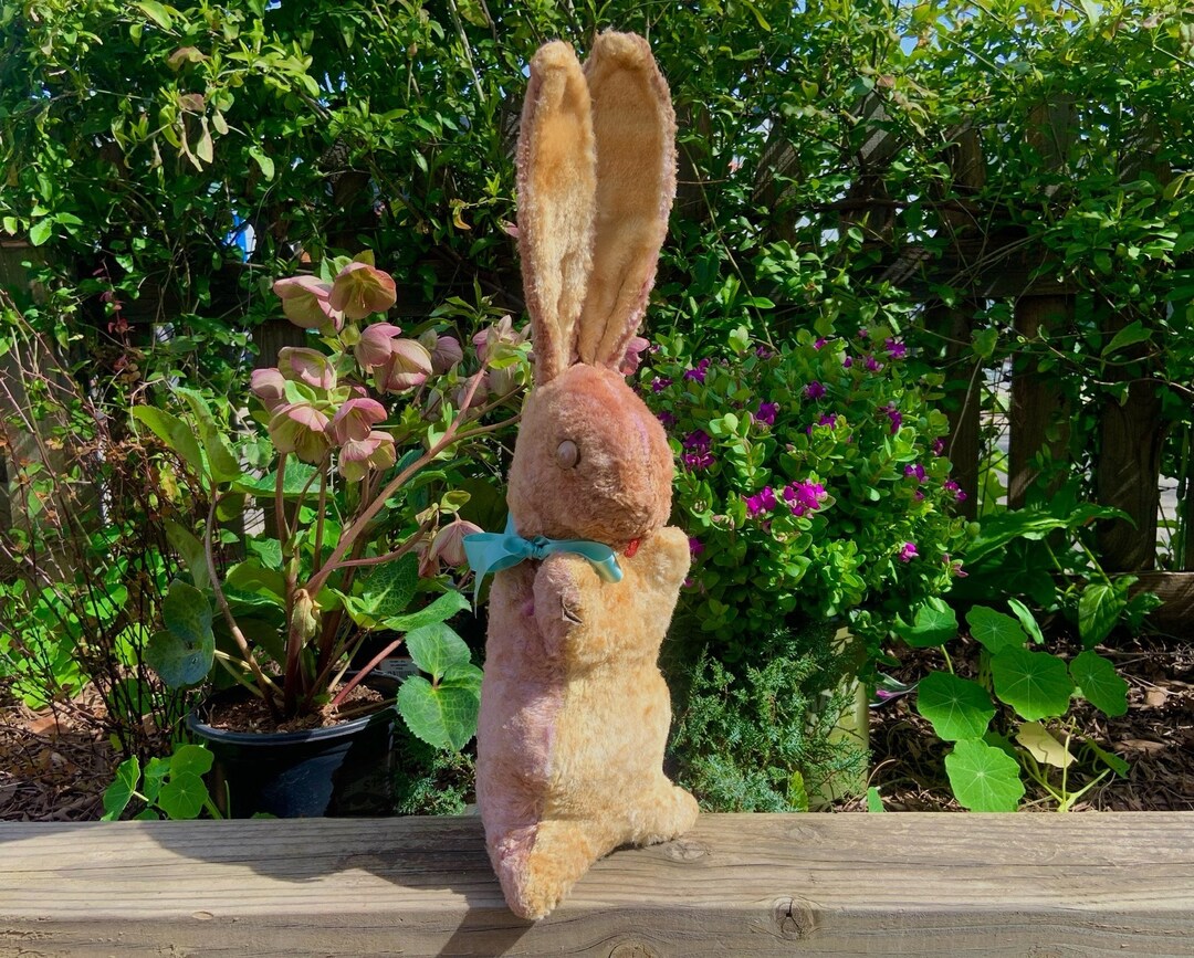 Large Vintage Stuffed Easter Bunny Rabbit 21 Inch Expert Toy Brand ...