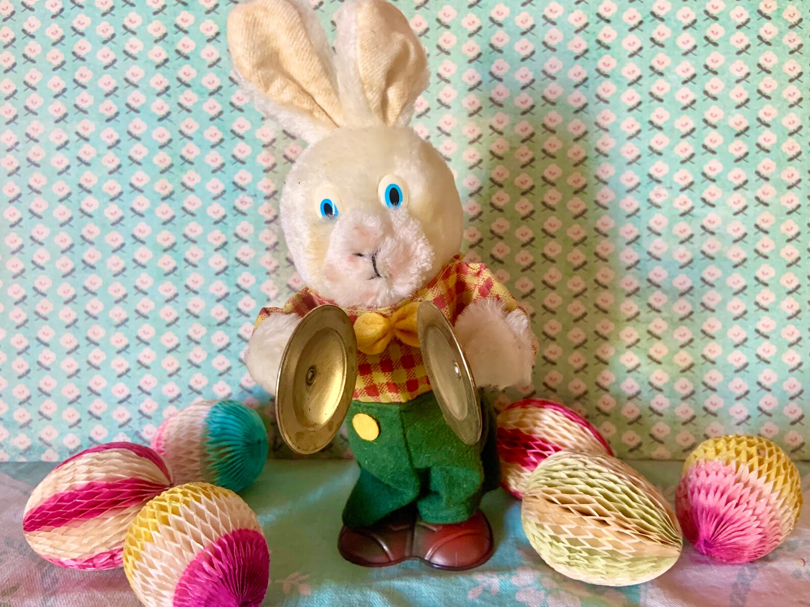 Vintage Mechanical Wind up Bunny Rabbit Playing Cymbals - Etsy