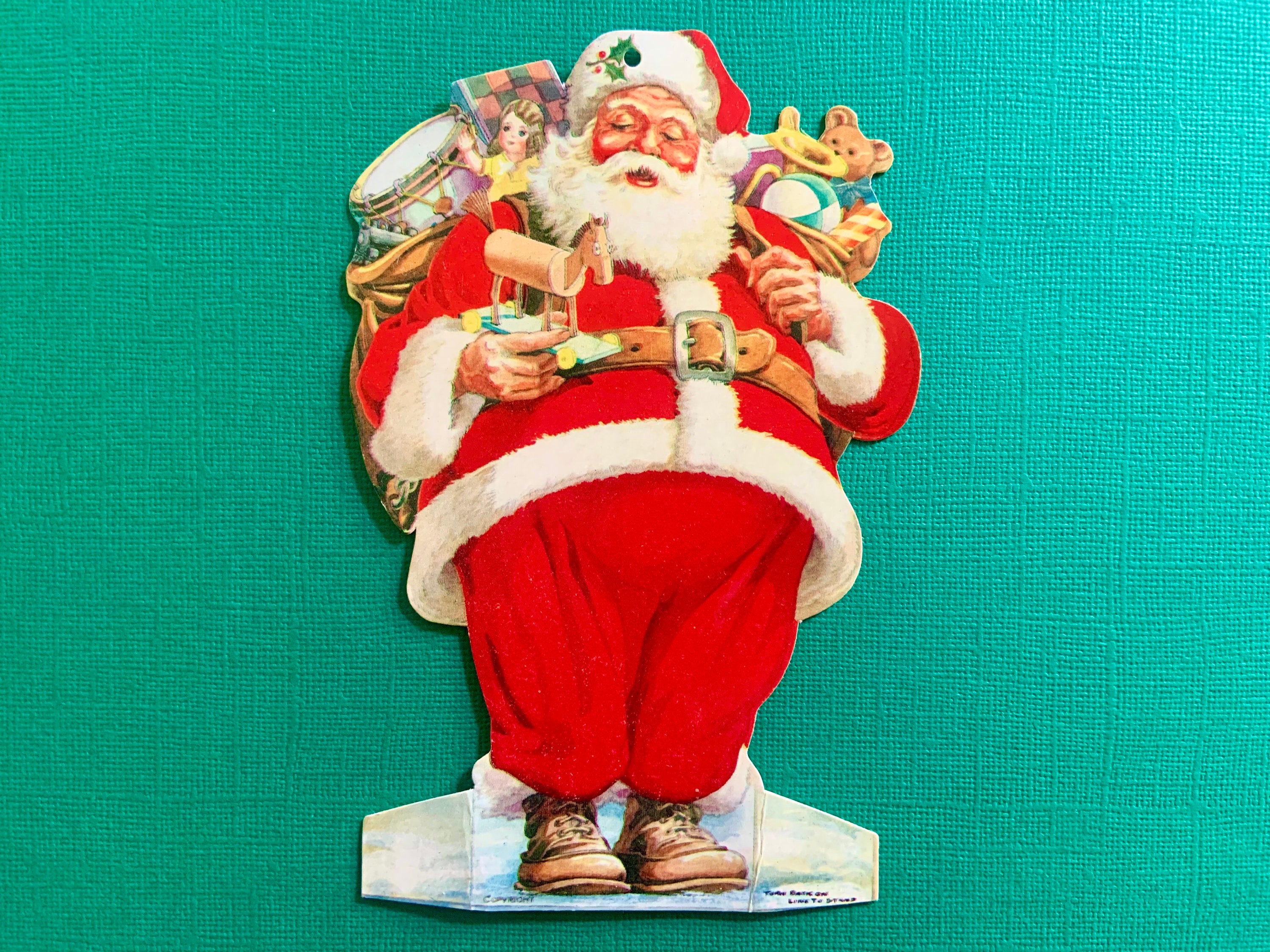 Vintage Christmas Savings Club First State Bank of Decatur Santa Claus ...