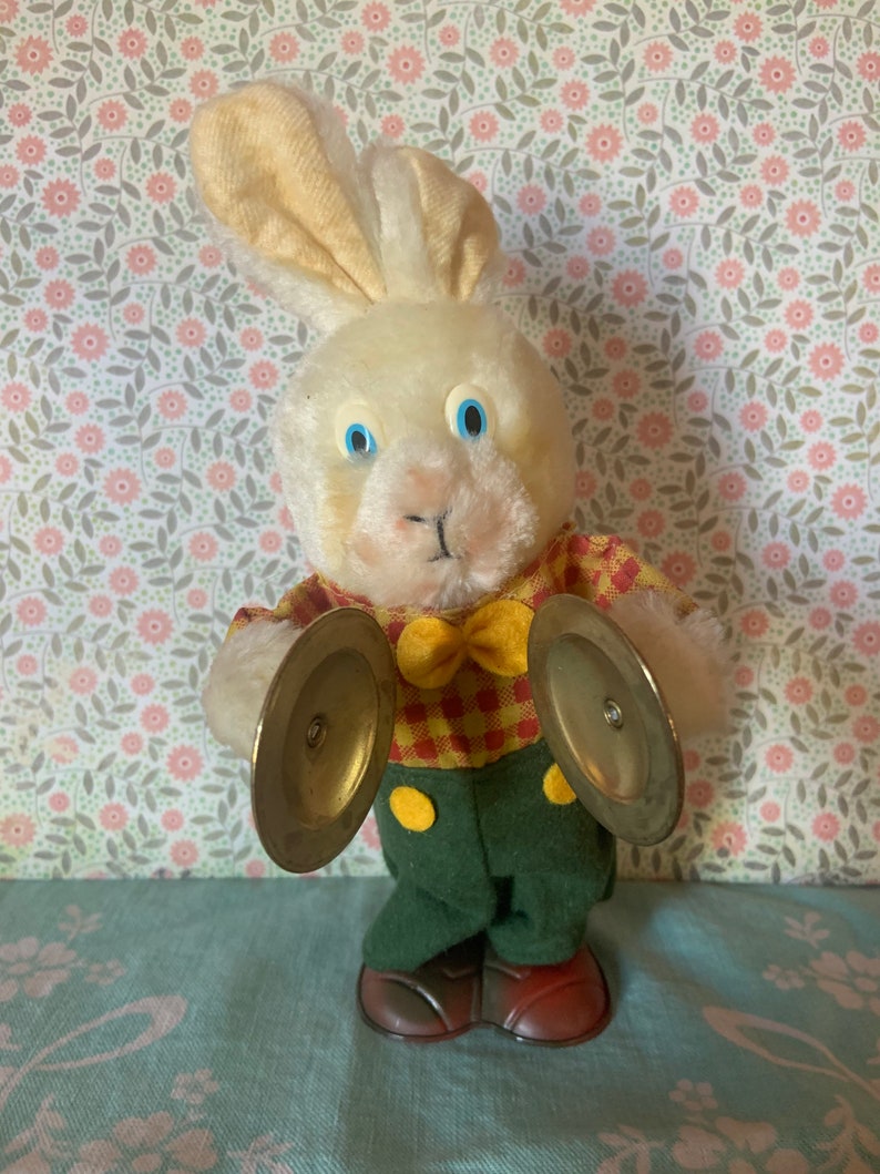 Vintage Mechanical Wind up Bunny Rabbit Playing Cymbals - Etsy