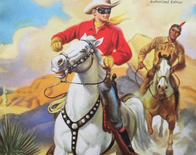 Vintage 1951 Lone Ranger Coloring Book - Etsy