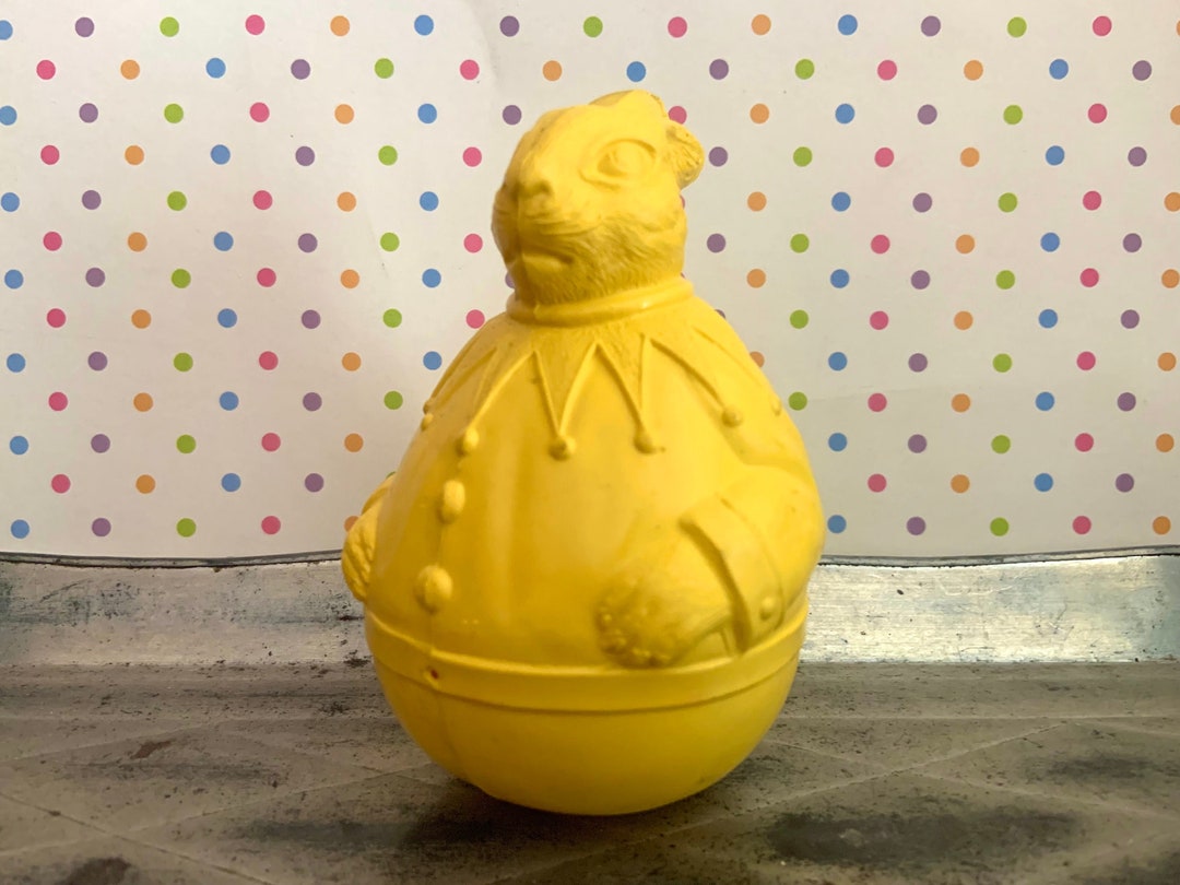Vintage Easter Bunny Roly Poly Rabbit in Jester Costume Anthropomorphic ...