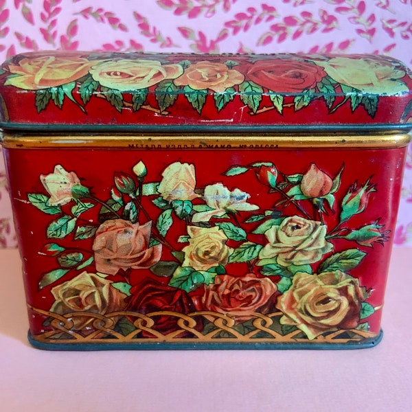 Russian Tin Box - Etsy
