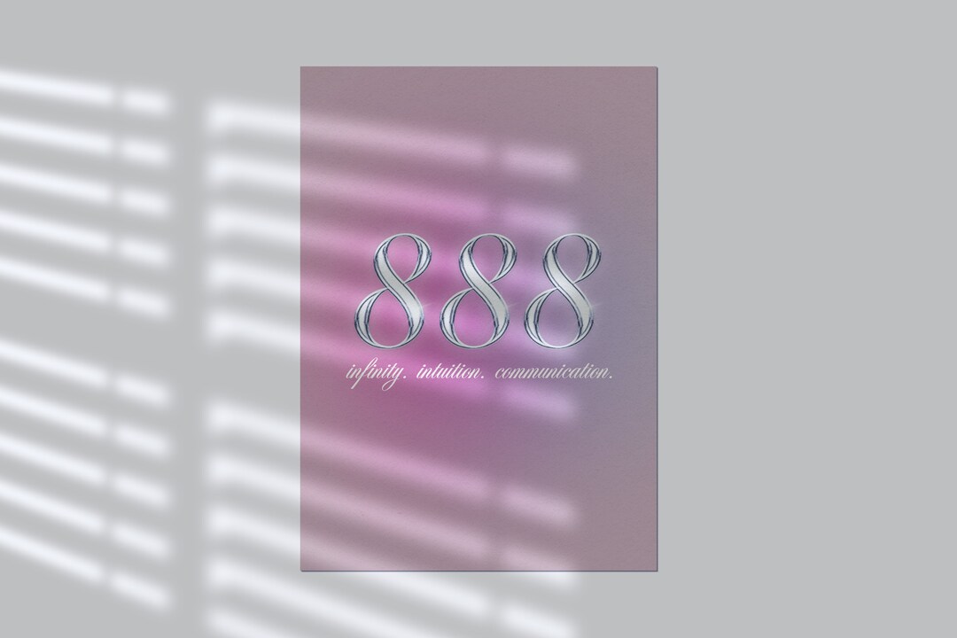 Aesthetic Wall Art: Angel Numbers 888 Digital Print for Download - Etsy