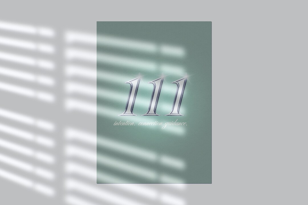 Aesthetic Wall Art: Angel Numbers 111 Digital Print for Download - Etsy