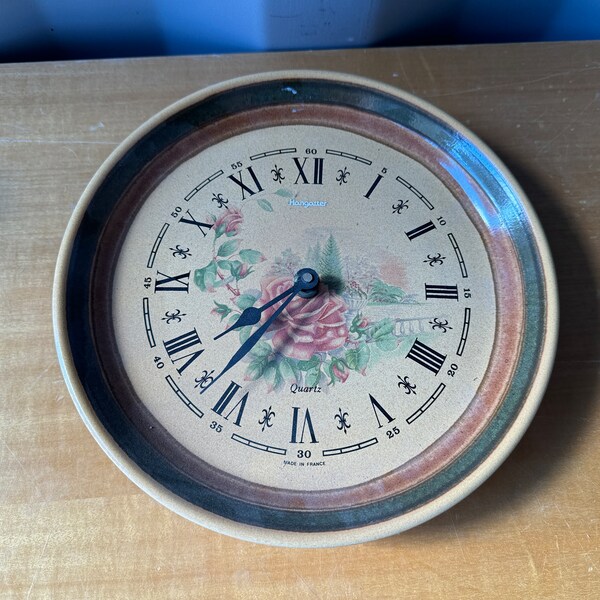 Ceramic Plate Clock - Etsy UK
