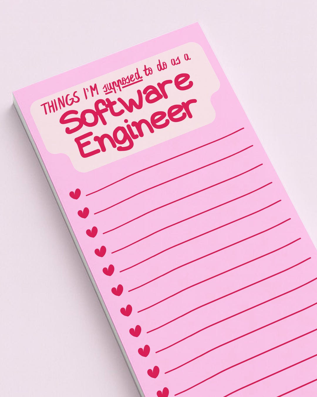 Software Engineer To-do | Daily To-do List Notepad | Paper Planner ...