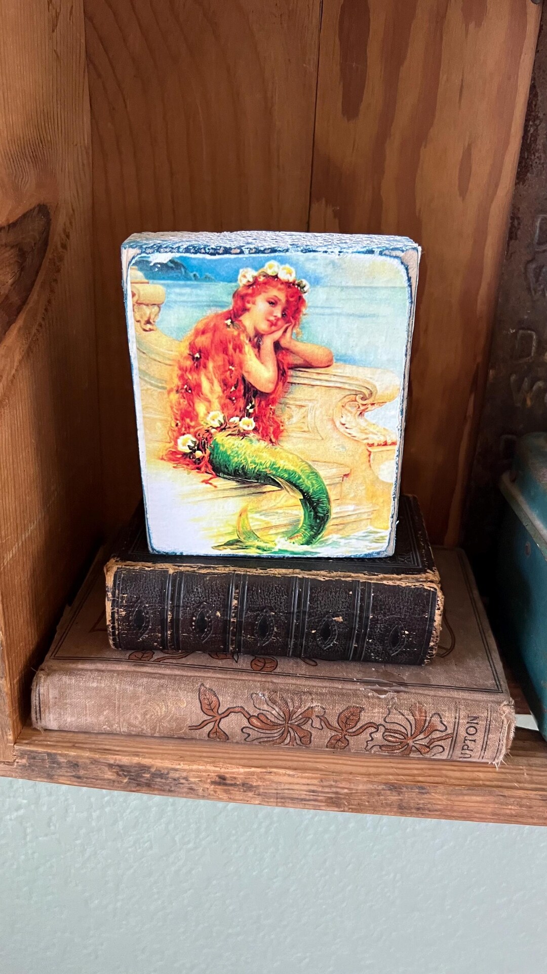 Vintage Mermaid Shelf Sitter: Rustic Beach House Decor - Etsy