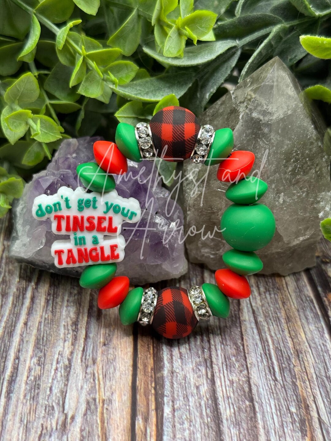 Tinsel in a Tangle Stanley Tumbler Handle Charms, Keychain, Silicon ...