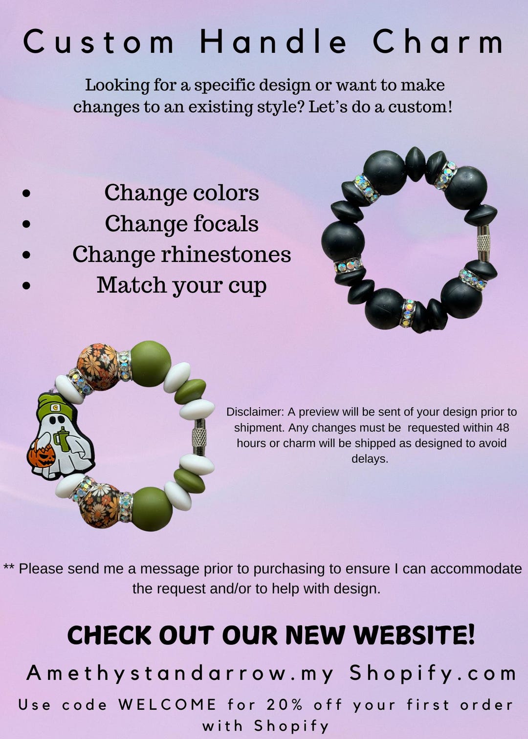 CUSTOM - Stanley Tumbler Handle Charms, Keychain, Silicon Charms - Etsy