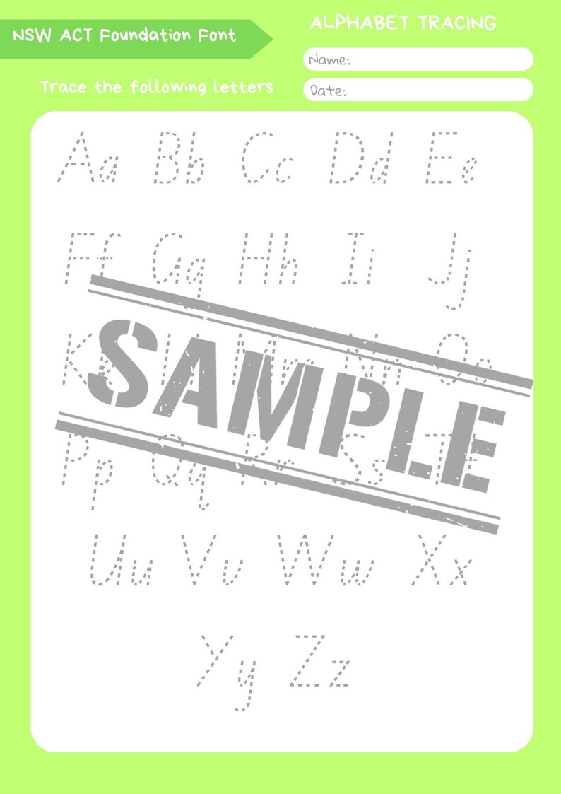 Printable Kids Alphabet Workesheet, for Kindergarten, 1st Grade Learn ...