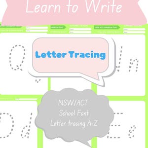 Printable Kids Alphabet Workesheet, for Kindergarten, 1st Grade Learn ...