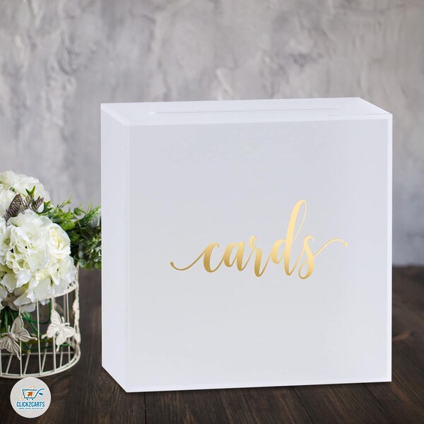 White Card Box - Etsy