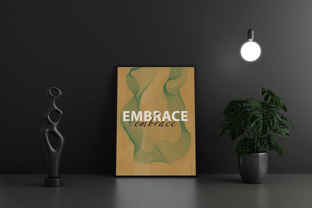 Modern Typographic Poster - Etsy