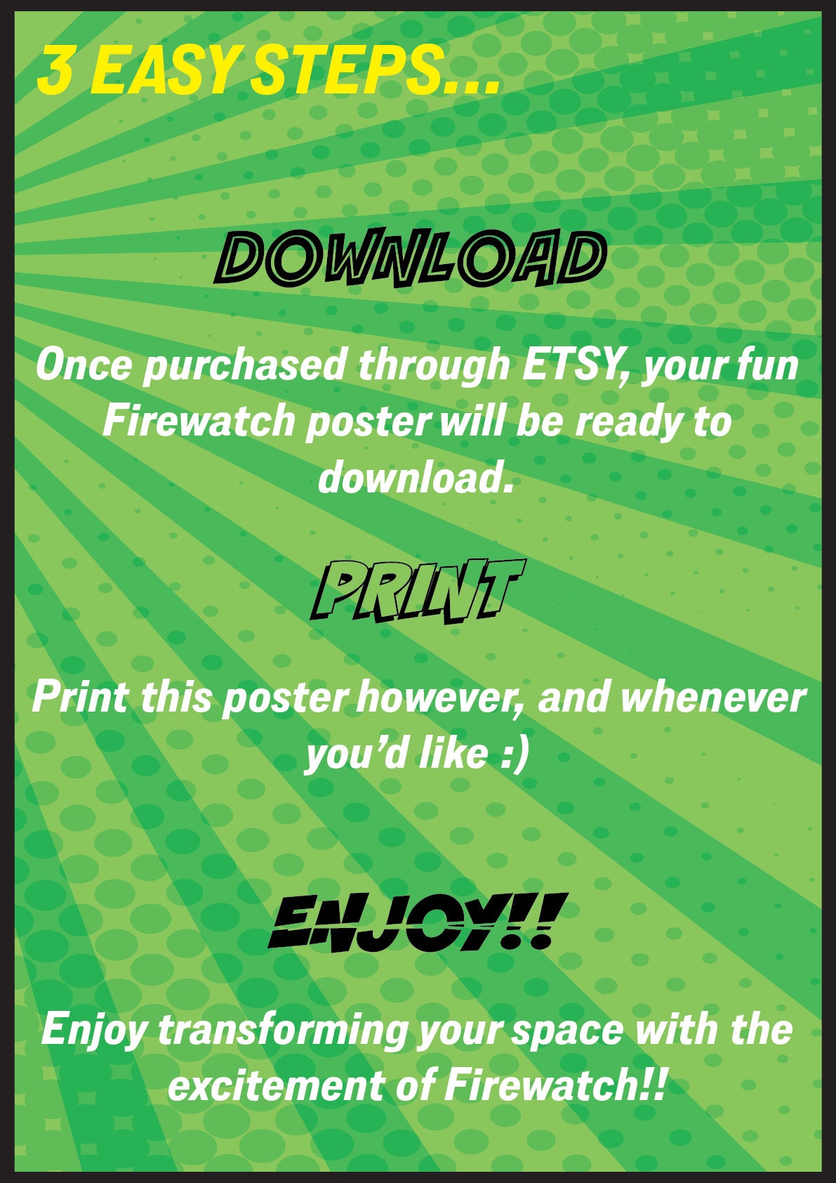 Firewatch Video Game Poster - Etsy