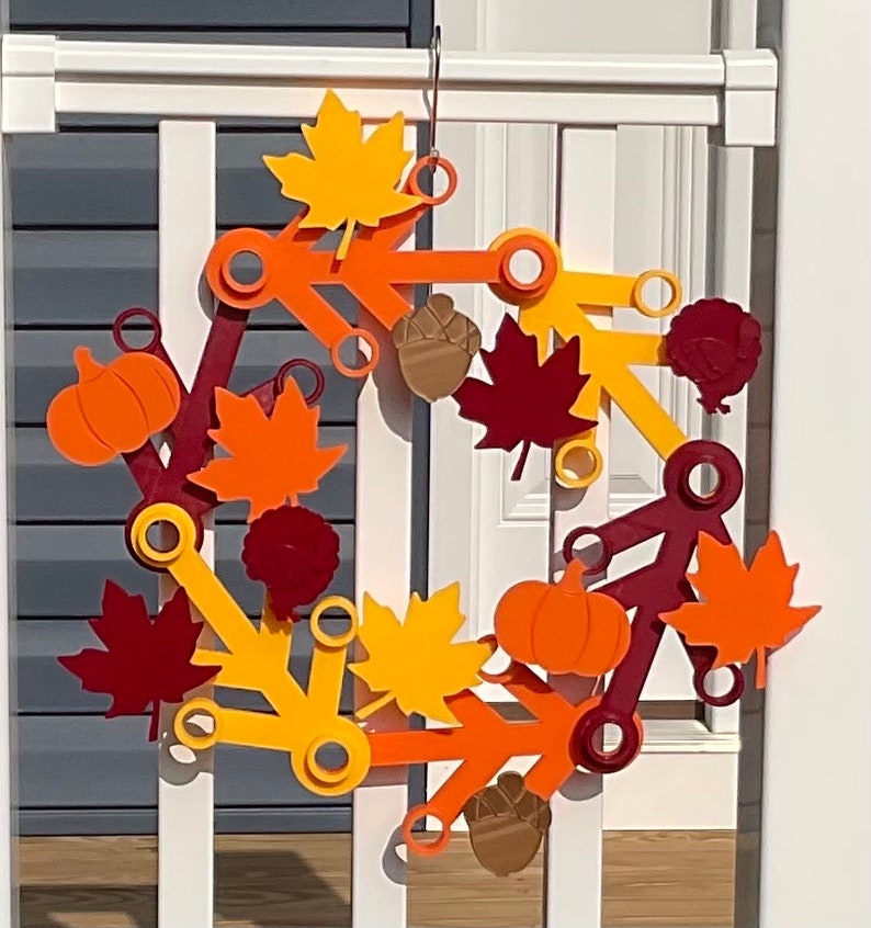 3D Printed Fall Brick Wreath - Etsy