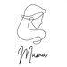 Mama Line Art SVG/PNG - Etsy