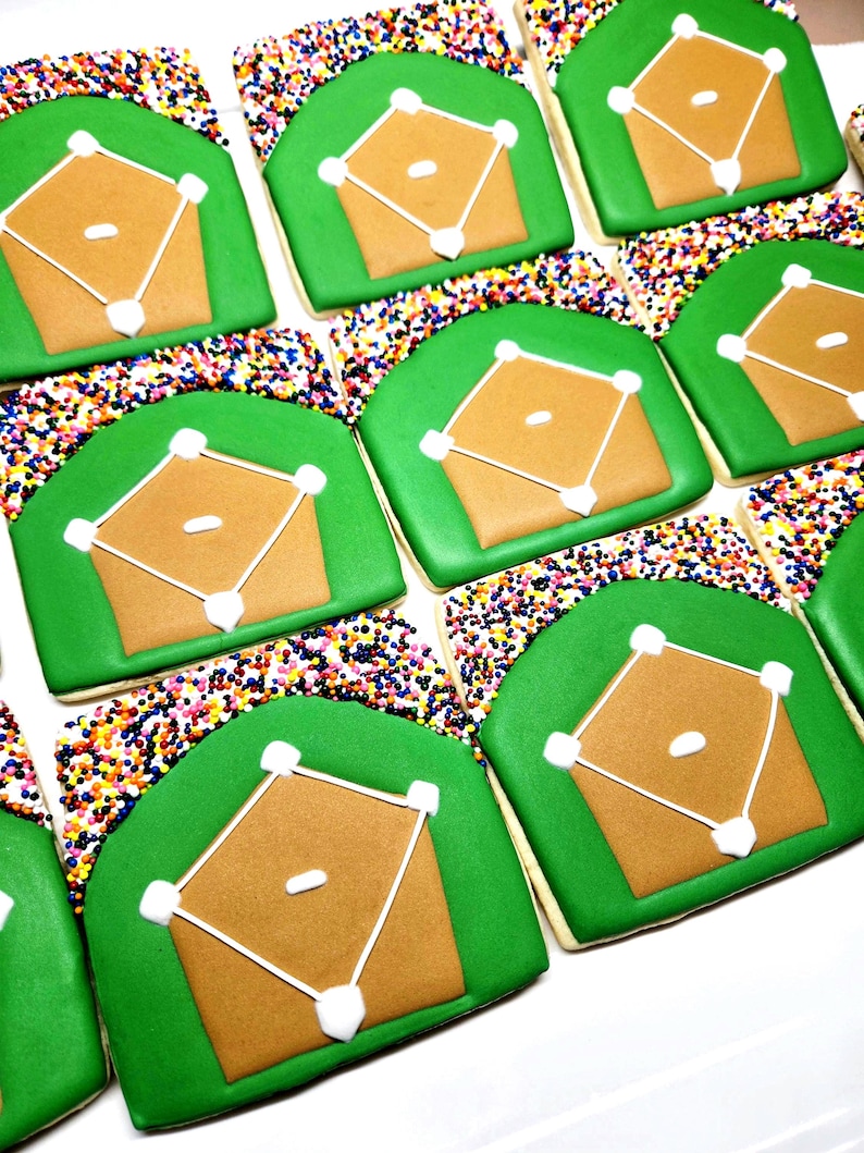Custom Baseball Cookies, Decorated Tailgating Treats, Sport Team Favors ...