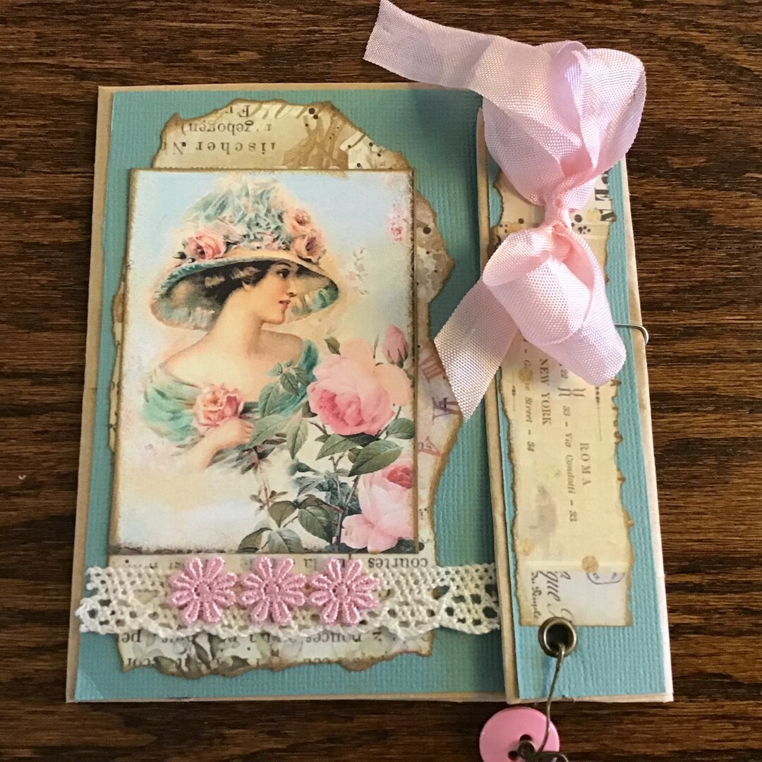 Beautiful Over the Page Pocket, Embellished Journal Pocket, Floating ...