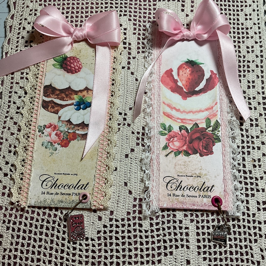 French Pastry Bookmark, French Bookmarks, Journal Embellishment ...