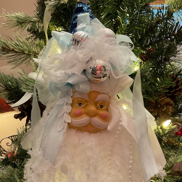 Santa Tree Topper - Etsy